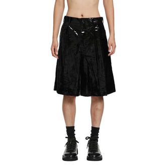 Comme Des Gar&ccedil;ons Glossy Canvas Shorts