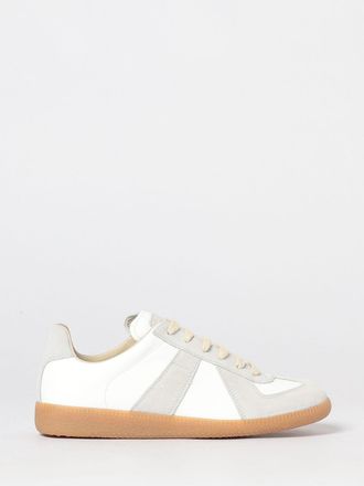Maison Margiela Baskets basses Replica en cuir et su&egrave;de bicolores