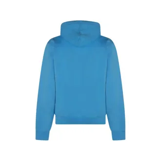Arte Logo-Print Cotton Hoodie - Blue