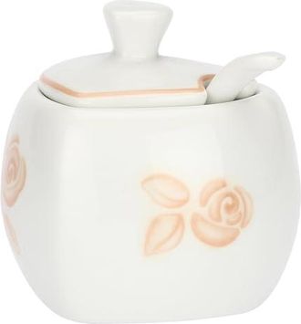 Thun Mini-Zuckerdose in Herzform mit Löffel - Porzellan - Kollektion Bomboniera - 50 ml - 6 x 8,5 cm