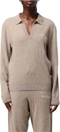 Karl Lagerfeld Damen, Strickwaren, Beige, LGröße