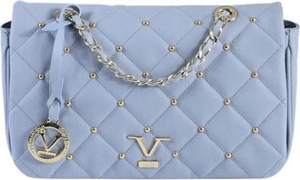 19V69 Gesteppte Schultertasche mit Nieten und Kettenriemen - - Bags - Damen - Blau - ONE SIZE