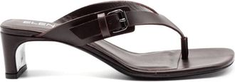Elena Iachi Femme, Chaussures, Brun, Taille: 40 EU Sandales &agrave; talons hauts