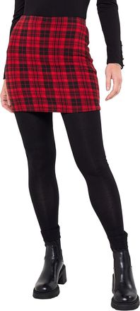 Joe Browns Damen Check Print Skirted Leggings Lässige Hose, rot, 42