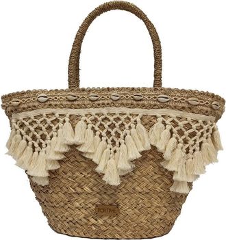 For Time Womens Beach Tote Bag Strandtasche Shopper Damen, Nat&uuml;rlich