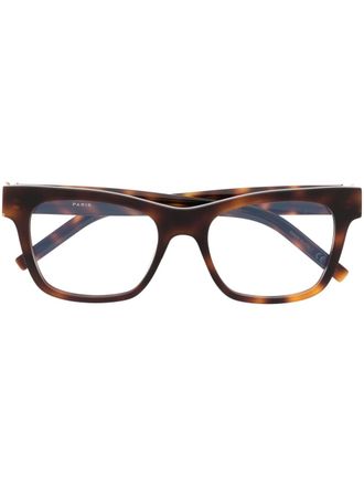 Saint Laurent Eyewear Brille mit Cat-Eye-Gestell - Braun