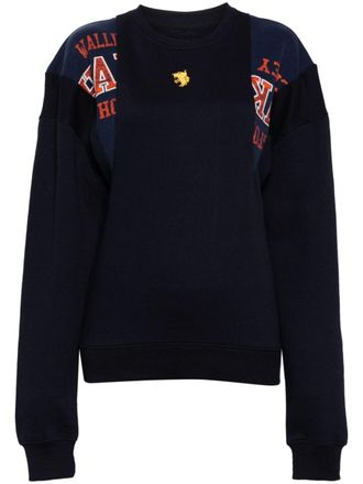 Prototypes sweat en coton à logo imprimé - Bleu