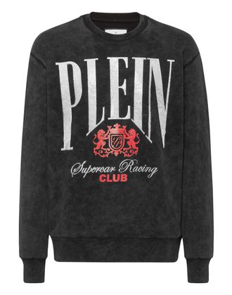 Philipp Plein Sweatshirt Round Neck Ls Racing Club