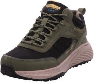 Skechers Homme Bounder RSE Brekor Basket, Olive Nubuck/Mesh/TPU/Black Trim, 43 EU