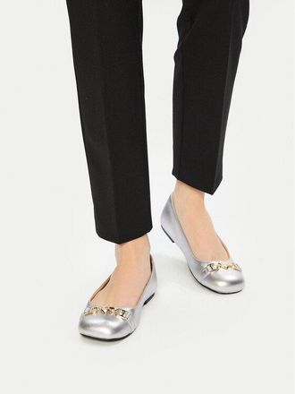 Love Moschino Ballerinas JA11011G1MIF090B Silberfarben
