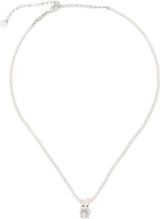 Yvmin Woven Mini Rabbit Pendant Necklace