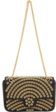 Faina Klappentasche Klappentasche Frauen schwarzes Gold