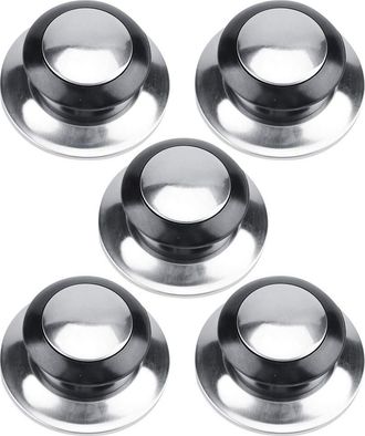 RAGUSO 5 Stück Deckelknopf Hitzebeständig Griff Topfdeckel Topfdeckel Knauf Topfdeckelgriff für Topfdeckel Ersatzknöpfe Kasserolle