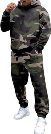 Generic Surv&ecirc;tement de jogging pour homme - Ensemble d&eacute;contract&eacute; et tendance - Imprim&eacute; 3D - Manches longues - Pour la marche, la course &agrave; pied, la randonn&eacute;e, 