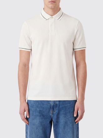 Emporio Armani Polo slim en coton avec finitions contrastantes