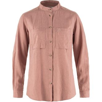 Fj&auml;llr&auml;ven Damen &Ouml;vik Hemp LS Shirt, Dusty Rose, XL