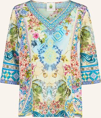 Princess Goes Hollywood Princess Goes Hollywood Tunika Aus Seide Mit Schmucksteinen blau