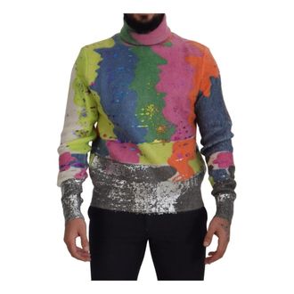 Dolce & Gabbana Rollkragenpullover - - Knitwear - Herren - Mehrfarbig - S