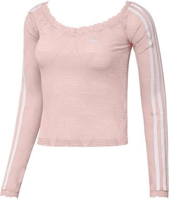 adidas Originals Damen Langarmshirt LACE BARDOT TOP