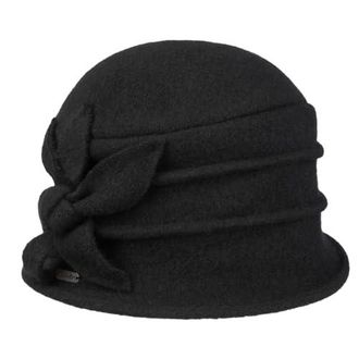 Mcburn Chapeau en Laine Foul&eacute;e Maliva Chapeau pour Femme (Taille Unique - Noir)