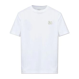 Etro Homme, Tops, Blanc, Taille: S T-shirt avec logo