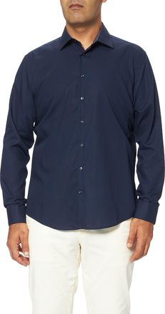 Seidensticker Herren 650620-19 Hemd, dunkelblau, (Herstellergröße: 41)