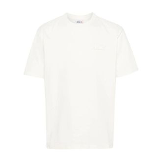 Autry Wei&szlig;e Baumwoll-T-Shirt mit Rundhalsausschnitt - - Tops - Herren - Wei&szlig; - S
