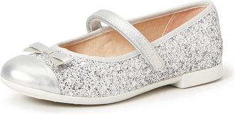 Geox Damen Jr Plie A Ballerinas 39 EU Silber,Silber,39 EU