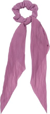 styleBREAKER Haarschmuck Plissierter Scrunchie Haargummi mit Schleife