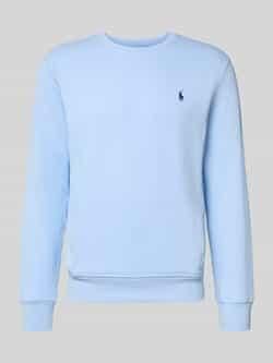 Polo Ralph Lauren Sweatshirt mit gerippten Abschl&uuml;ssen