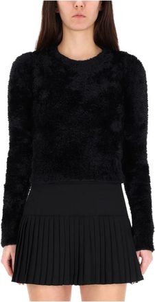 Marine Serre Rundhals-Strickpullover - - Knitwear - Damen - Schwarzk - L