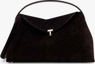 Toteme T-Lock suede handbag - TOTEME - gender_Woman