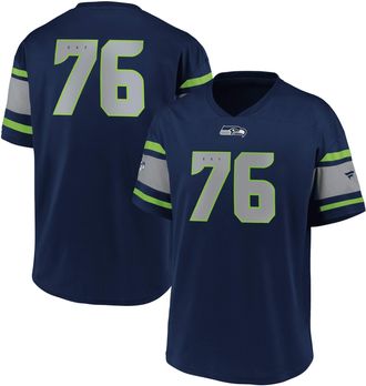 Fanatics Seattle Seahawks T-Shirt Jersey Fanshirt Supporter American Football blau - L