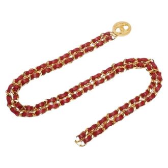 Chanel Pre-owned Vintage Belt - - Pre-owned - Damen - Rot - ONE SIZE