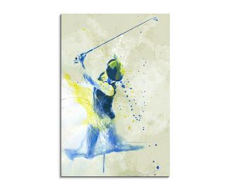 Paul Sinus Art Golf III 90x60cm SPORTBILDER Splash Art Wandbild Aquarell Art
