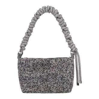 Kara Kristall Mesh Schultertasche - - Bags - Damen - Schwarzk - ONE SIZE