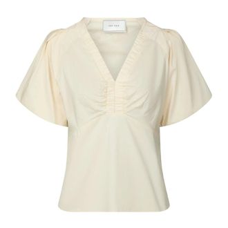Neo Noir Femme, Blouses et Chemises, Jaune, Taille: 36 FR Irina Poplin Blouse