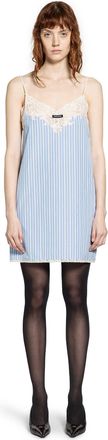 Miu Miu Pinstriped Slip Dress