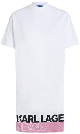 Karl Lagerfeld Karl Lagerfeld Jeans, Damen, LogoT-ShirtKleid, Normale Passform, Weiss, S