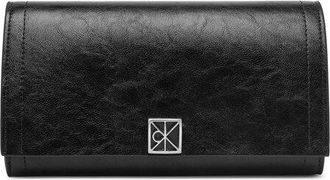 Calvin Klein Geldb&ouml;rse Emblem Hw Long Bifold LV04F1316G Schwarz