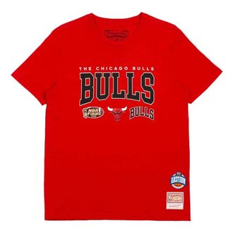 Mitchell & Ness Chicago Bulls T-shirt - - Tops - Herren - Rot - L