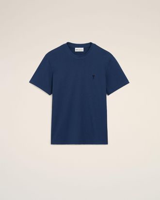 Ami T-shirt Bleu Ami De Coeur en Coton Encre - XXXL - Homme