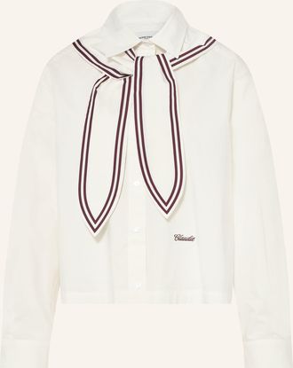 Claudie Pierlot Claudie Pierlot Hemdbluse Mit Abnehmbarem Tuch weiss