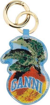 Ganni Femme, Accessoires, Multicolore, Taille: ONE Size Porte-cl&eacute;s en forme de pomme