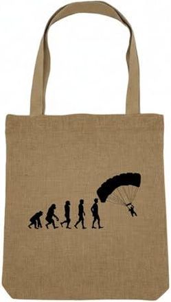 Fabulous Sac Shopping Tote Bag Aspect Lin - Evolution Parapente Sport Athl&egrave;te Parachute - Sac de Courses Toile Epaisse 360g Beige Naturel Cabas Port&eacute; Epaule So