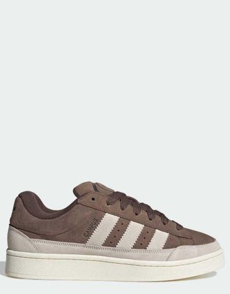 adidas Originals Campus baskets marron et blanc cass&eacute;-Vert