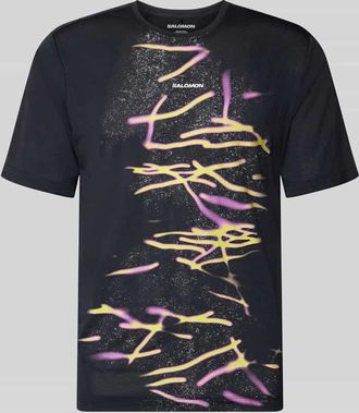 Salomon T-Shirt mit Logo- und Motiv-Print Modell Kout