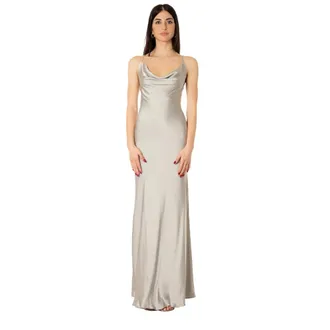 Actualee Robe lamin&eacute;e orn&eacute;e de micro-strass - Femme - Robes - Gris - Taille: 38 FR