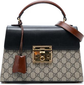 Gucci Multi Small GG Supreme Padlock Satchel