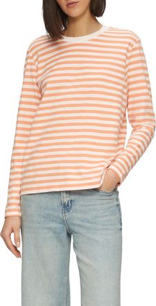 s.Oliver Gestreiftes Langarmshirt aus Baumwolljersey